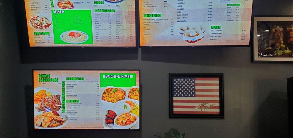 Menu at Habanos Cafe, Las Vegas