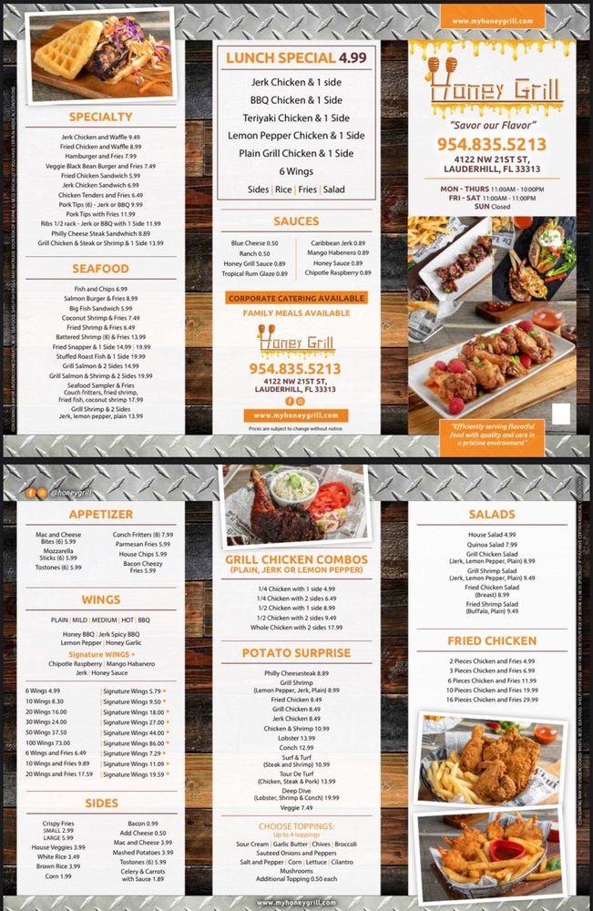 Menu at Mark's Family Kitchen restaurant, Lauderhill
