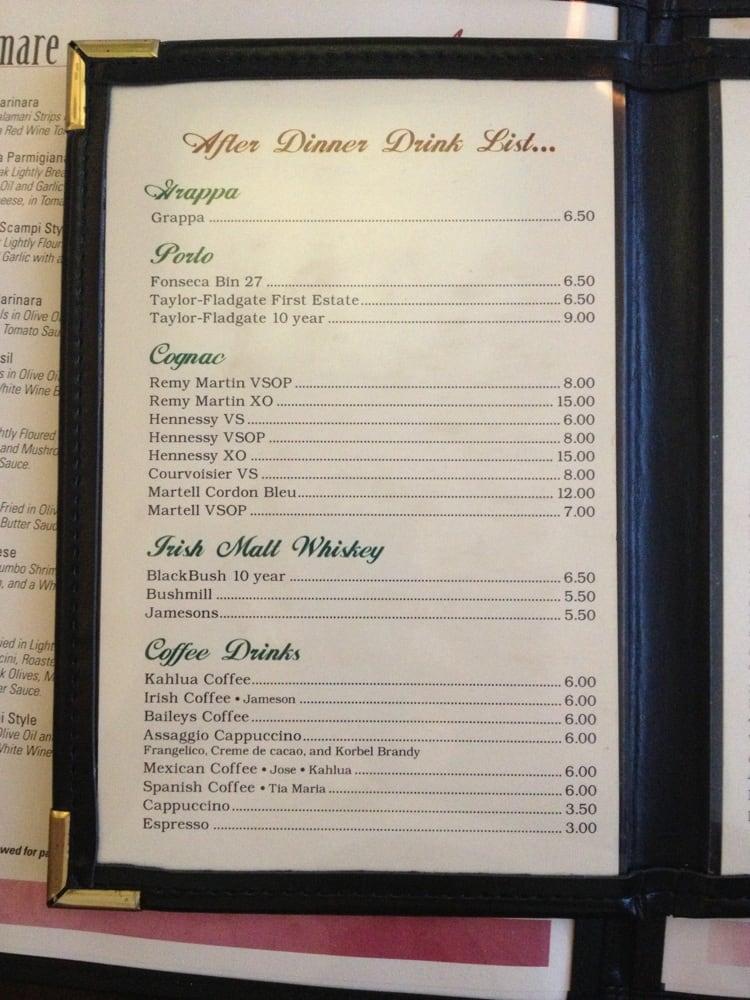Menu at Assaggio Kapolei restaurant, Kapolei, 777 Kamokila Blvd