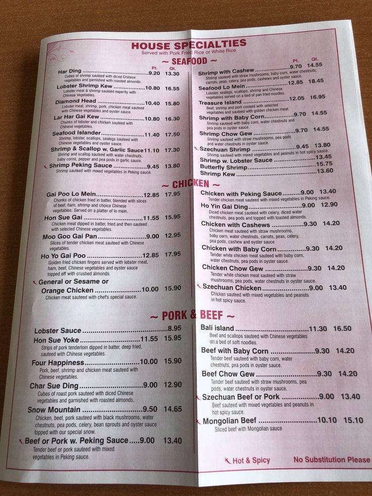 Menu at Canton Express Restaurant, Augusta