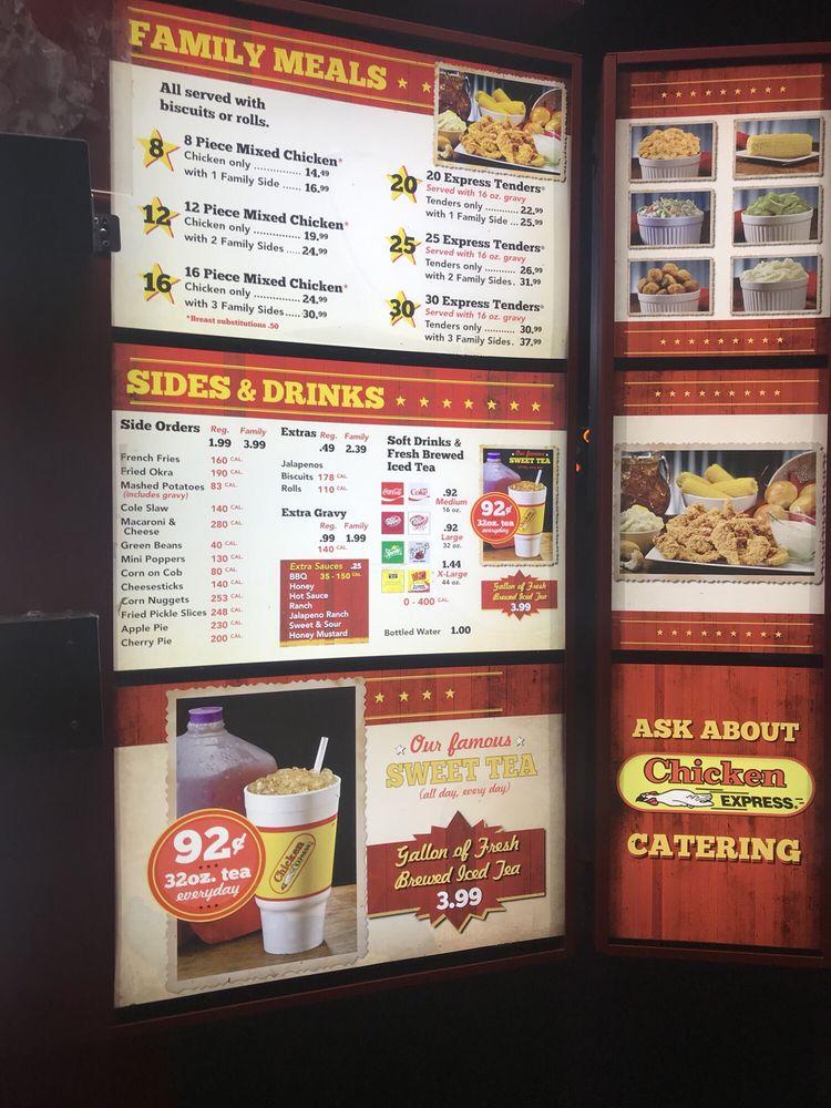 Menu at Chicken Express BBQ, Keller, 791 Keller Pkwy