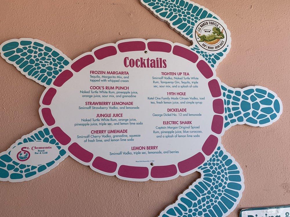 St. Clement's Beach Bar & Grill, Myrtle Beach - Restaurant menu, prices ...