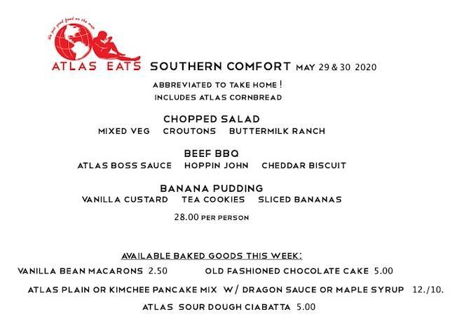 Menu at Atlas Eats restaurant, Rochester