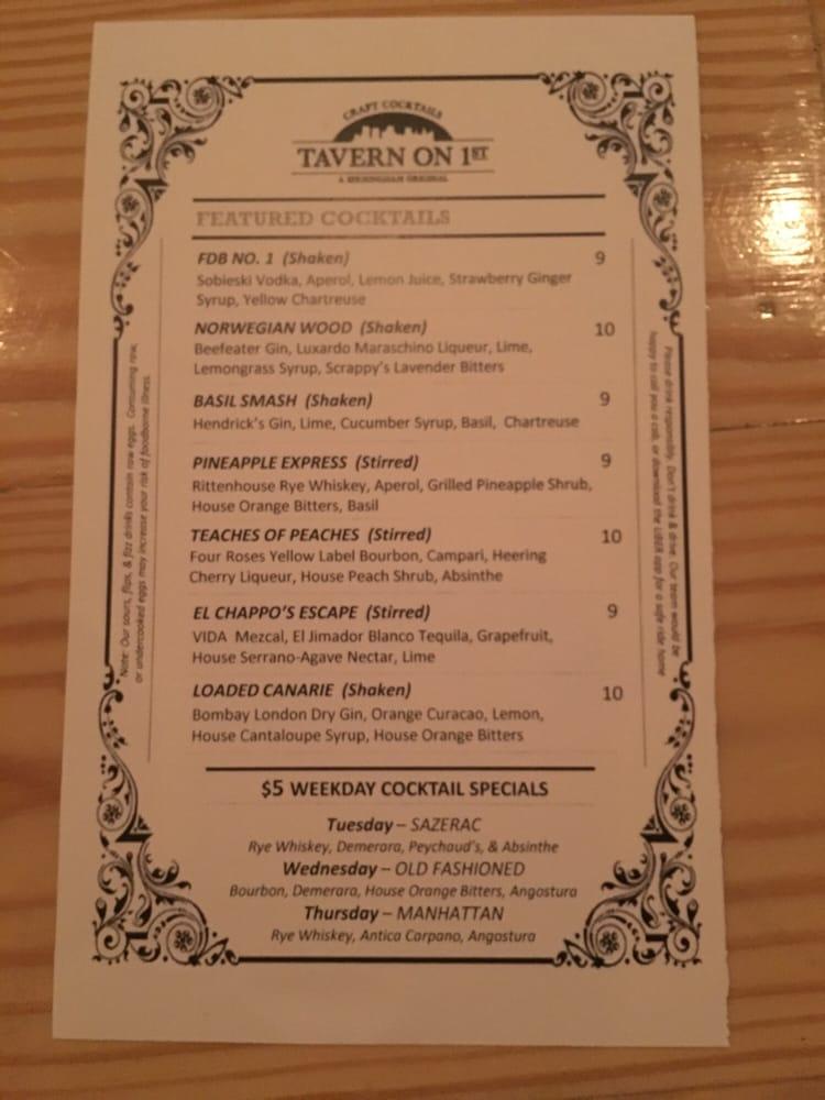 Menu at PAPER DOLL pub & bar, Birmingham
