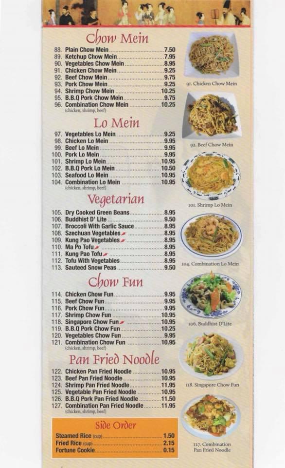 Menu at Tasty House restaurant, Waseca