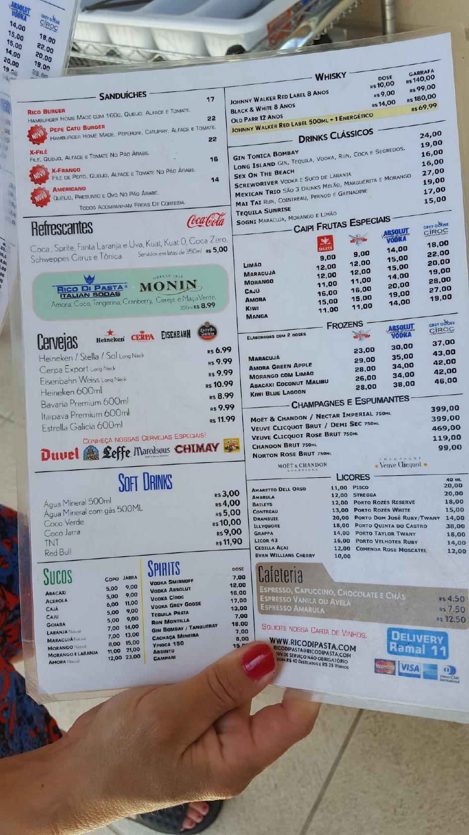 Menu em À Plage Comida Praiana Delivery restaurante, Eusébio