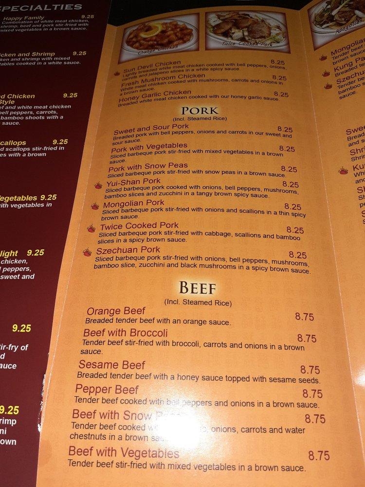 Menu at Hing Loon Chinese Ex restaurant, Glendale