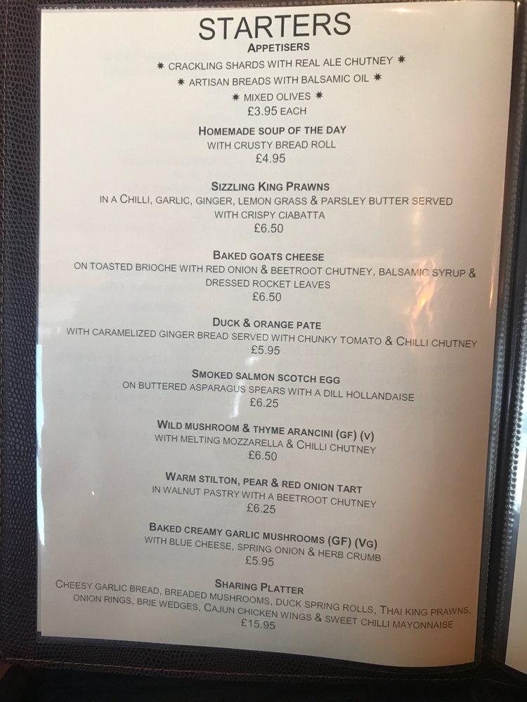 Menu at The Greyhound Inn pub & bar, Coventry