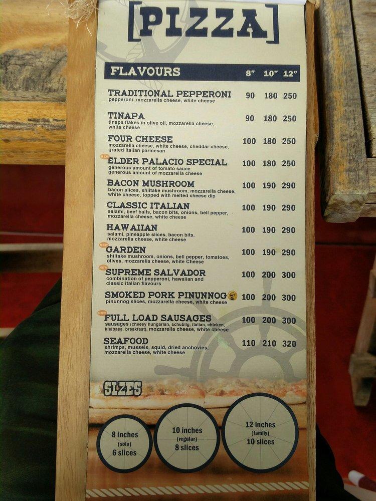 Menu at Pedros (pizza, pasta & sides) pizzeria, Lagawe