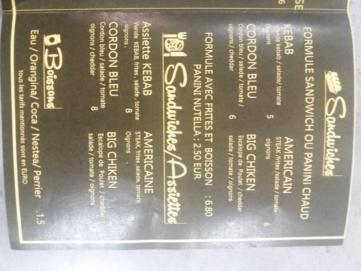 Carta del restaurante JUST DO EAT, Monnaie