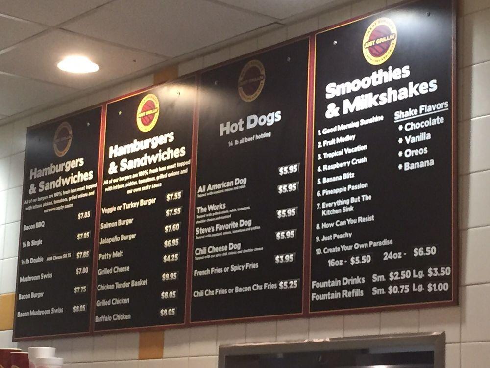 Menu at Just grillin express restaurant, Anaheim