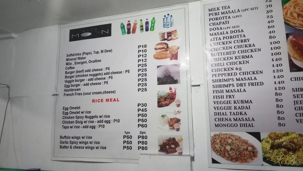 Menu at Kuya Boy Indian Restaurant, Las Pinas