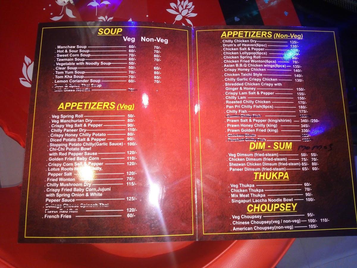 Menu at Himalayan Restaurant, Lucknow