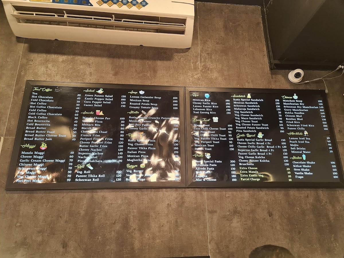 Menu at RASTA STREET CAFE (PIPLOD), Surat