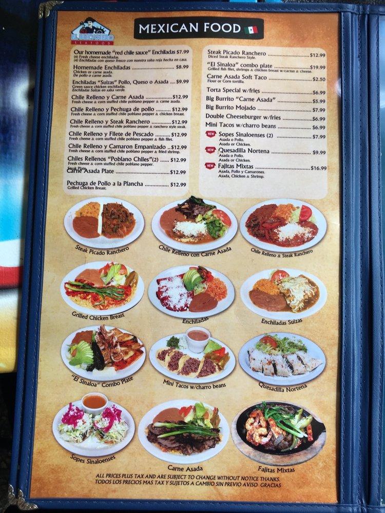 Menu at El Bucanero - Blanco restaurant, San Antonio, Blanco Rd