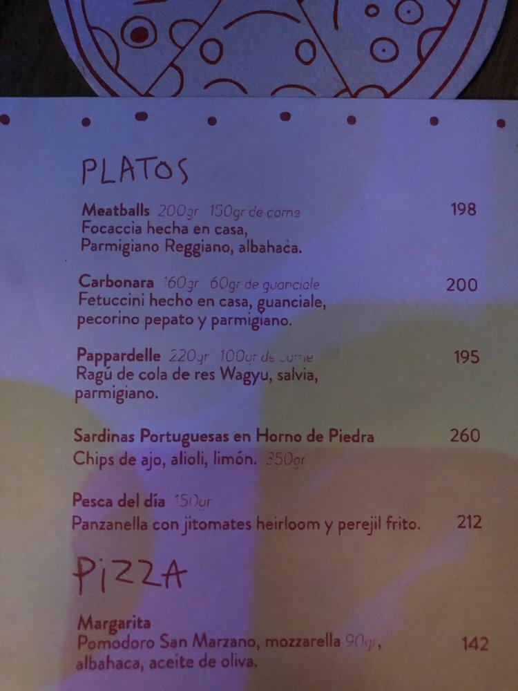 Menu at Pizza Félix pub & bar, Ciudad López Mateos, Av. Álvaro Obregón 64
