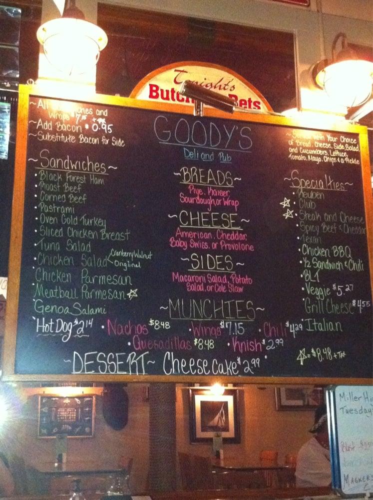 Menu at Goody's Deli & Pub, Hampton