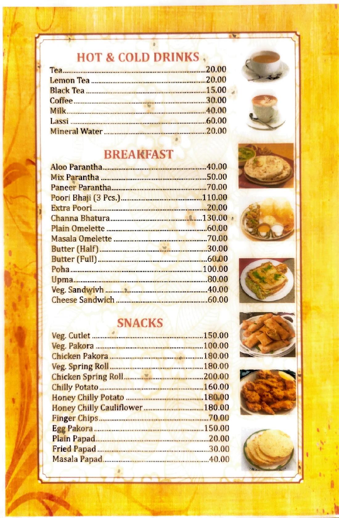 Menu at ANV Kitchen, Manali