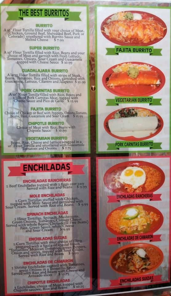 Menu at Best Burrito restaurant, Harrisonville