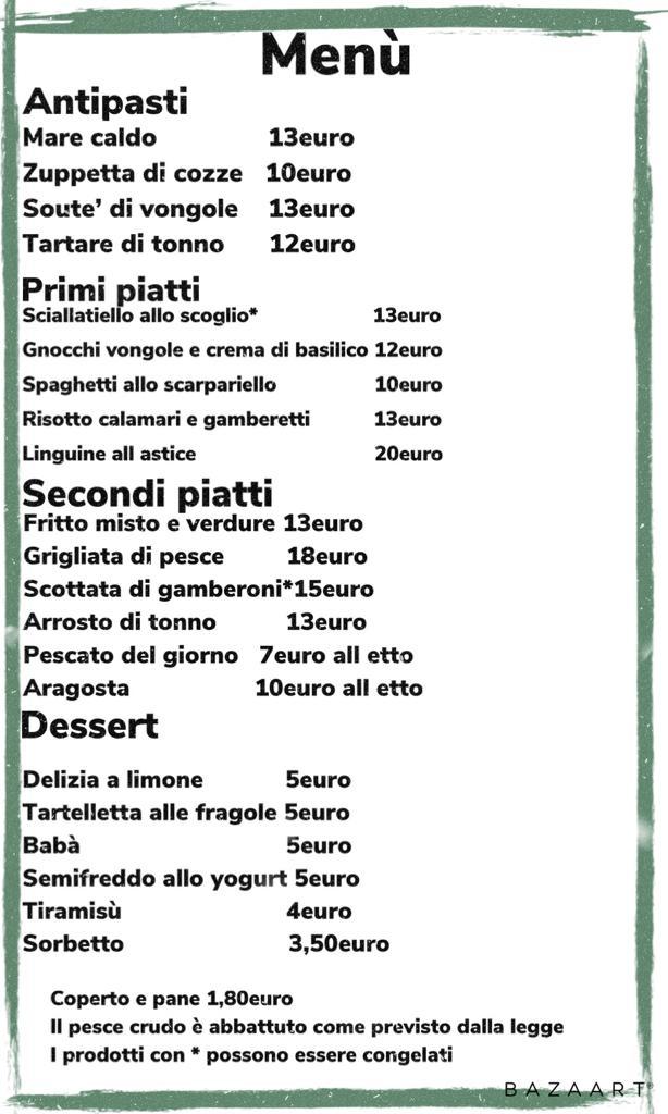 Speisekarte von Ristorante Il Fico, Strettoia, Via Strettoia