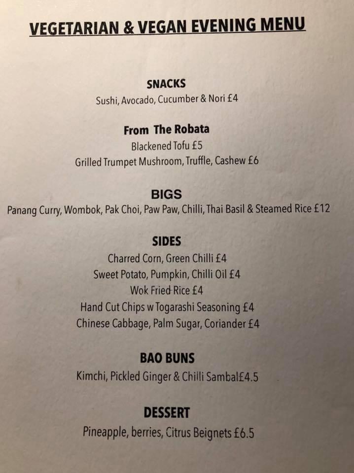 Menu at Yügo pub & bar, Belfast