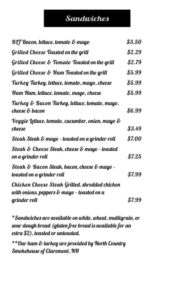 Menu at Hitchin Post restaurant, Claremont