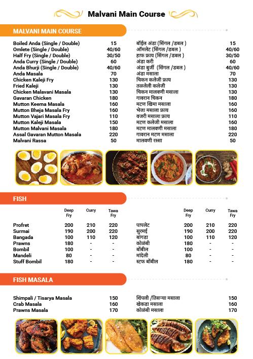 Menu at Maai Restaurant, Mumbai, Shop no 50/52
