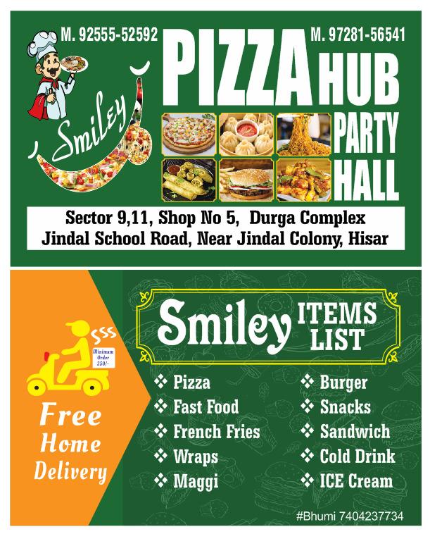Smiley pizza hub, Hisar - Restaurant menu, prices and reviews