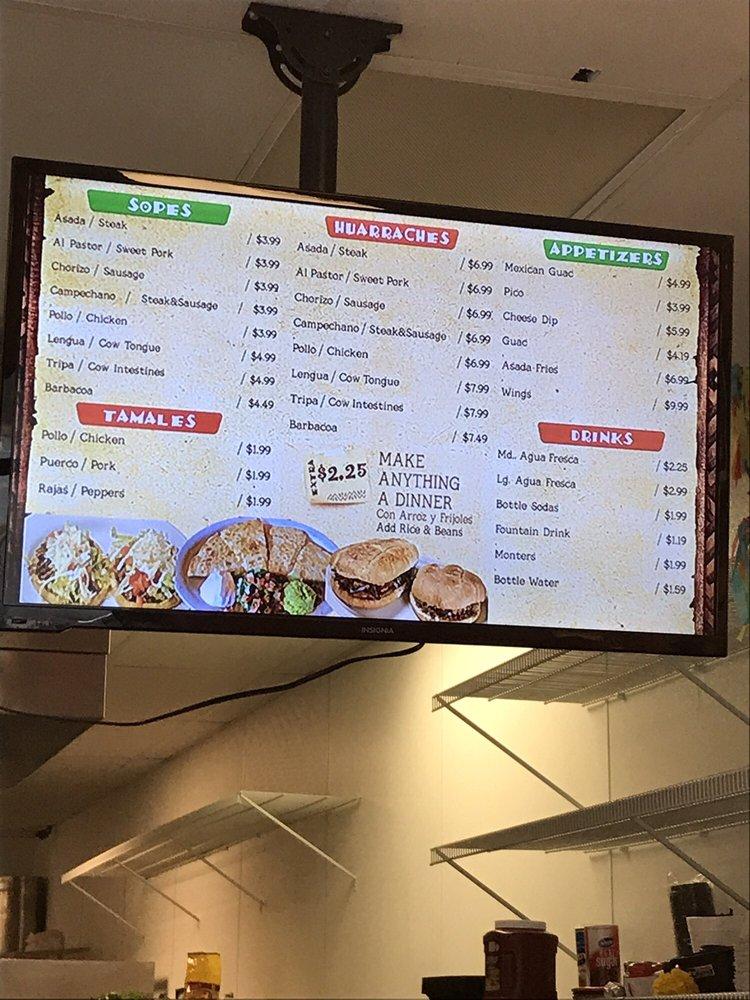 Menu at Taco Express fast food, Kannapolis, Dale Earnhardt Blvd