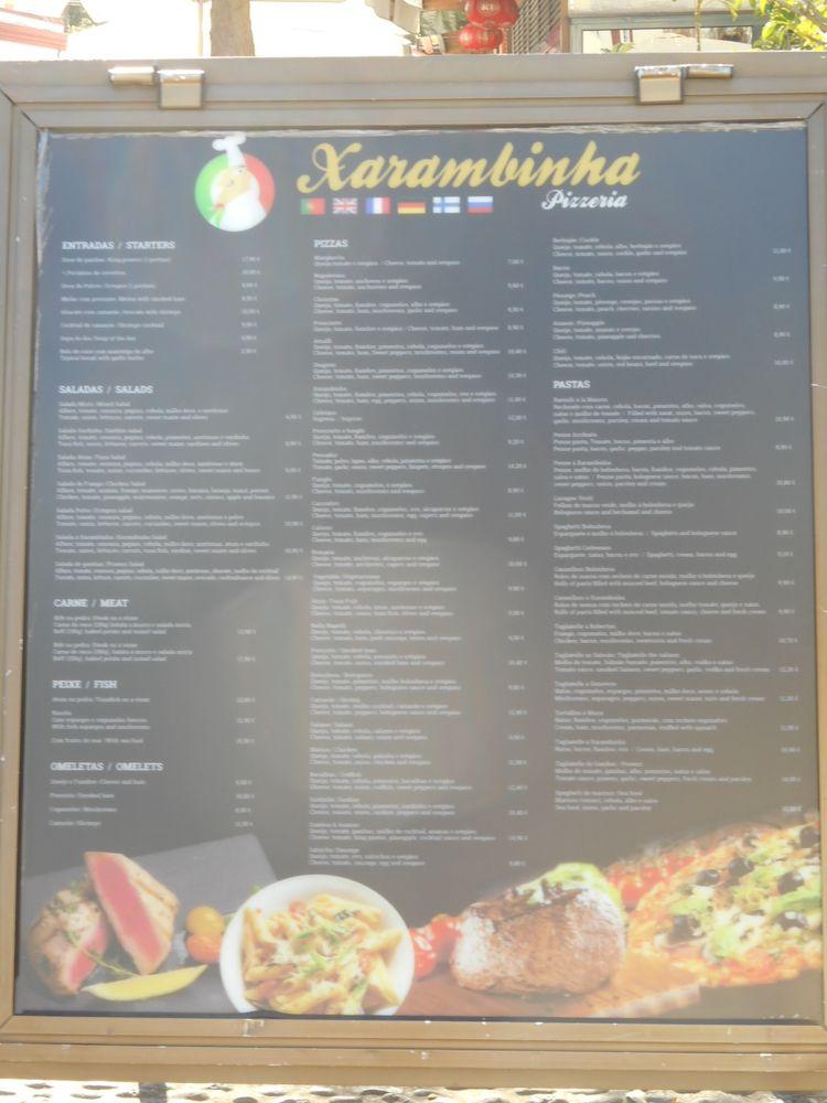 Menu at Xarambinha Pizzeria Expresso, Funchal