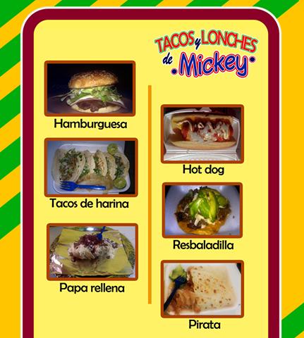 Carta del restaurante Tacos y Lonches del Mickey, Cuatrociénegas ...