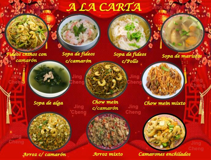 Menu at Comida china jing Cheng restaurant, Naucalpan