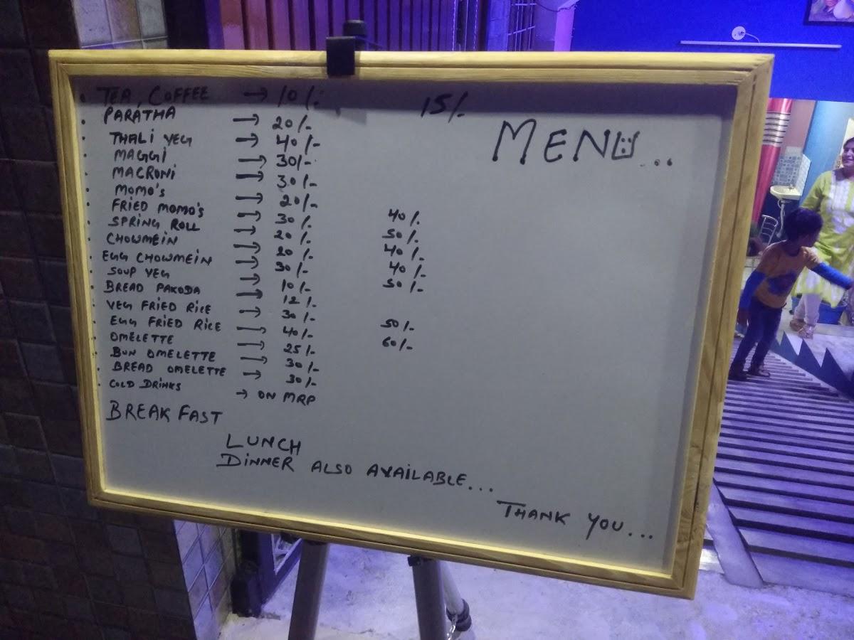 Menu at The basement cafe, Dehradun, 83X9+C5P