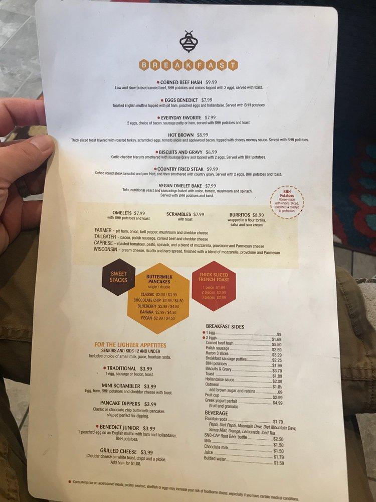 Menu at Black Honey Hashery pub & bar, De Pere