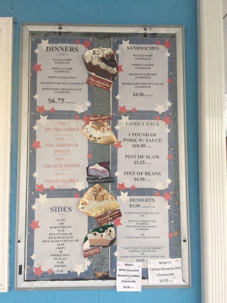Menu at Piggy Went a Smokin BBQ and Catfish, Wise, -6898 Orby Cantrell Hwy