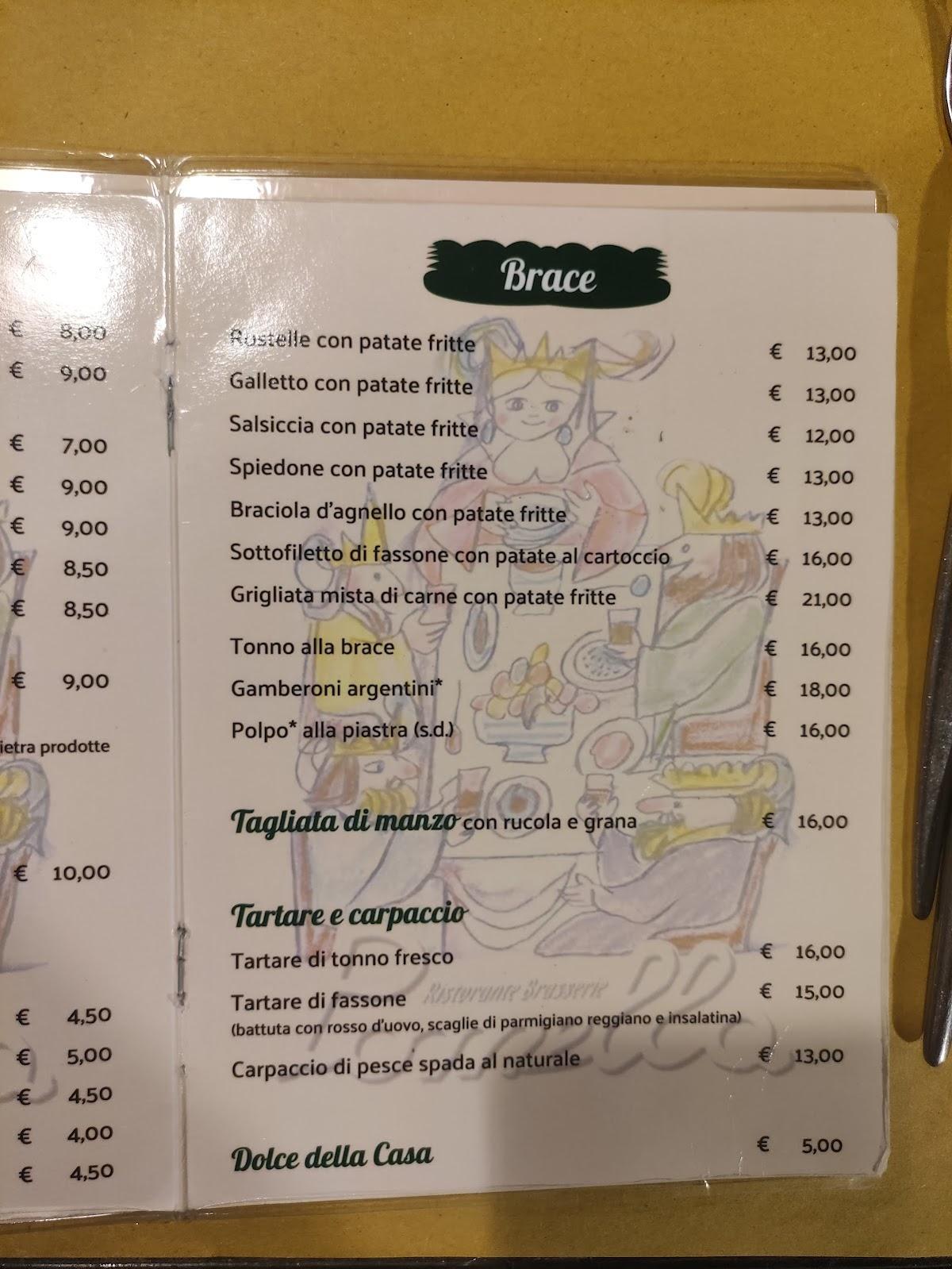Menu da Pomella ristorante, Finale Ligure, Via Ulivi