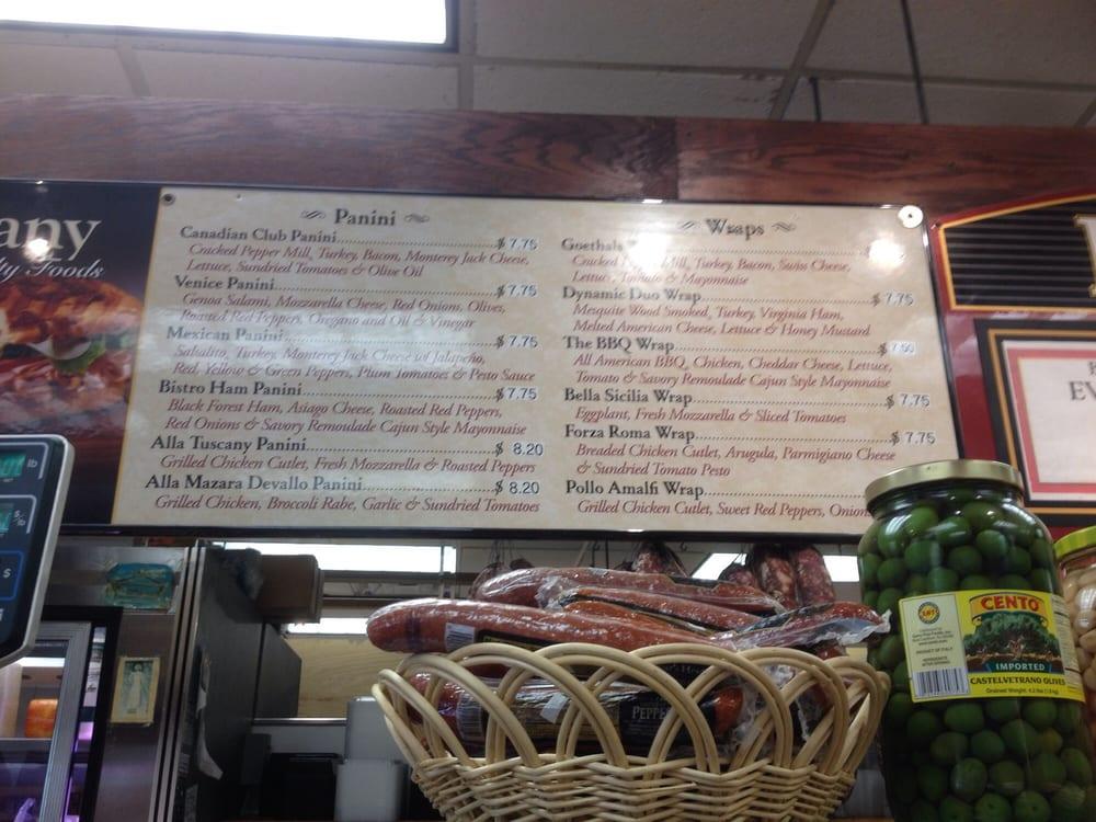Menu at Tuscany Italian Market & Specialty Foods restaurant, Manalapan ...