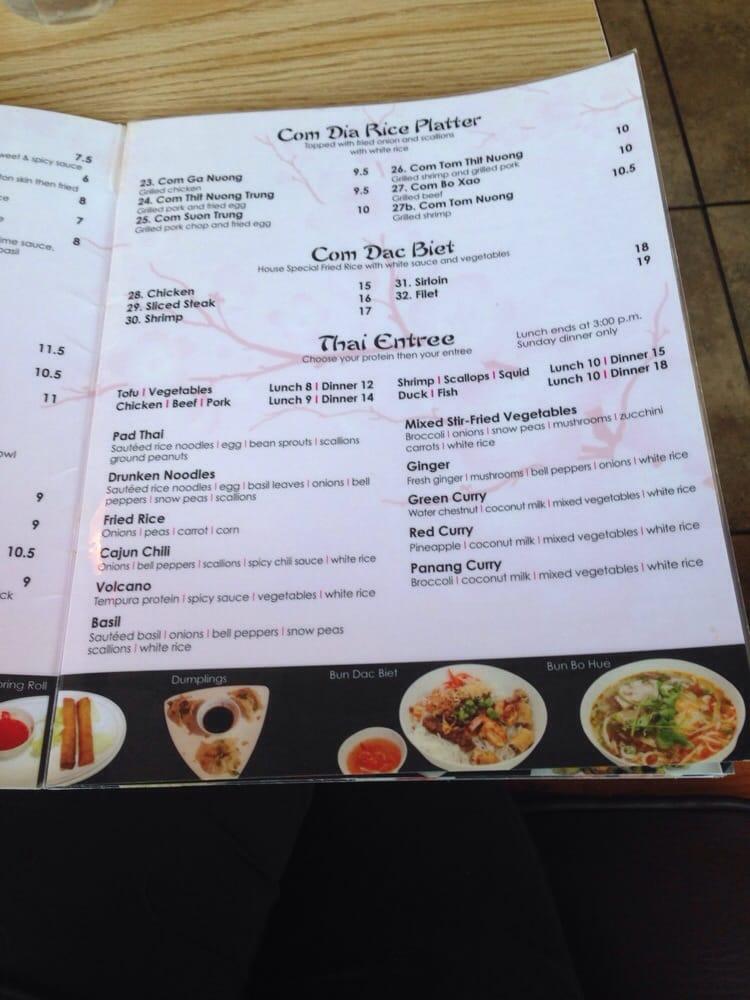 Menu at Wabi-Sabi restaurant, Merritt Island