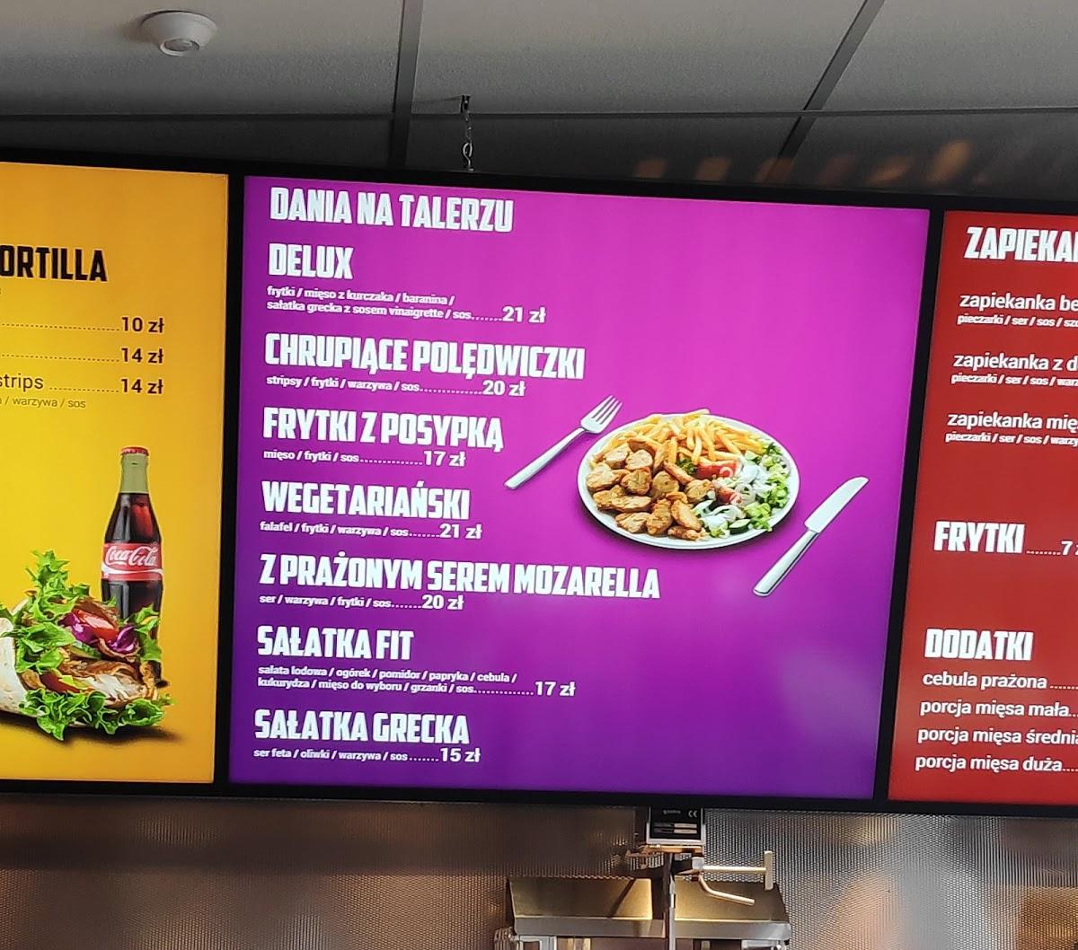 Menu at KebaboweLove restaurant, Rzeszow