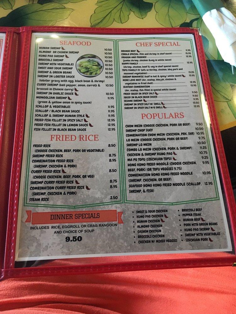 Menu at Magic China restaurant, Cibolo