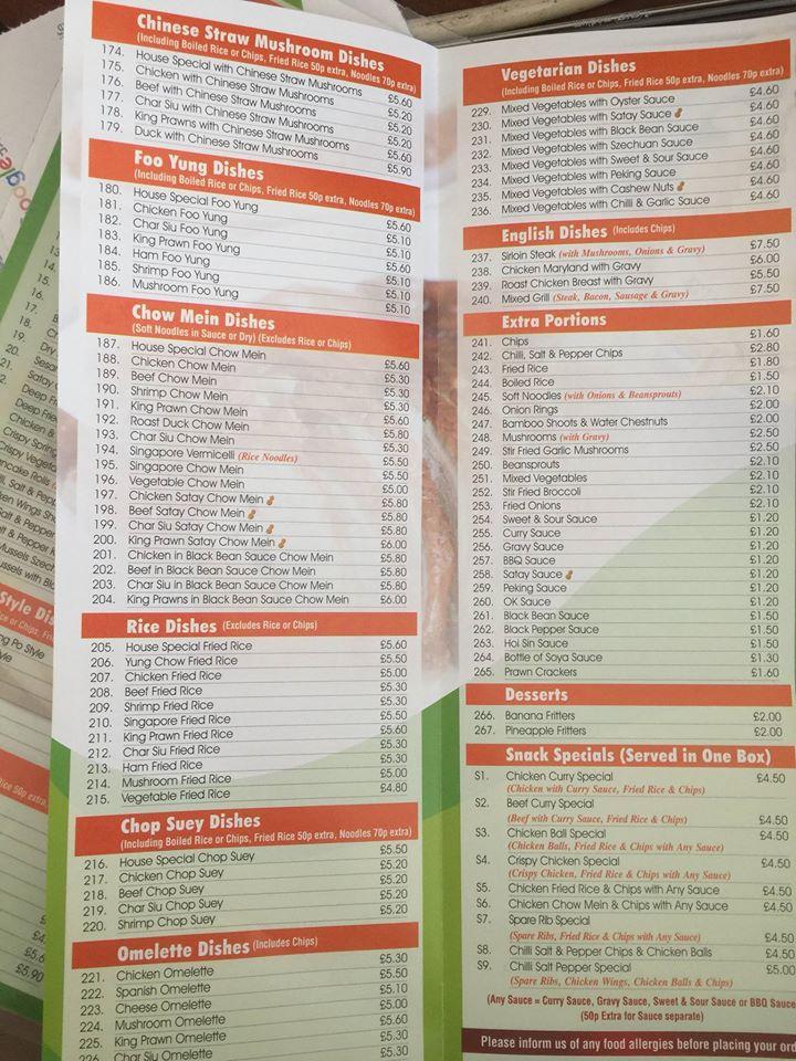 Menu at Tasty Life fast food, Heckmondwike