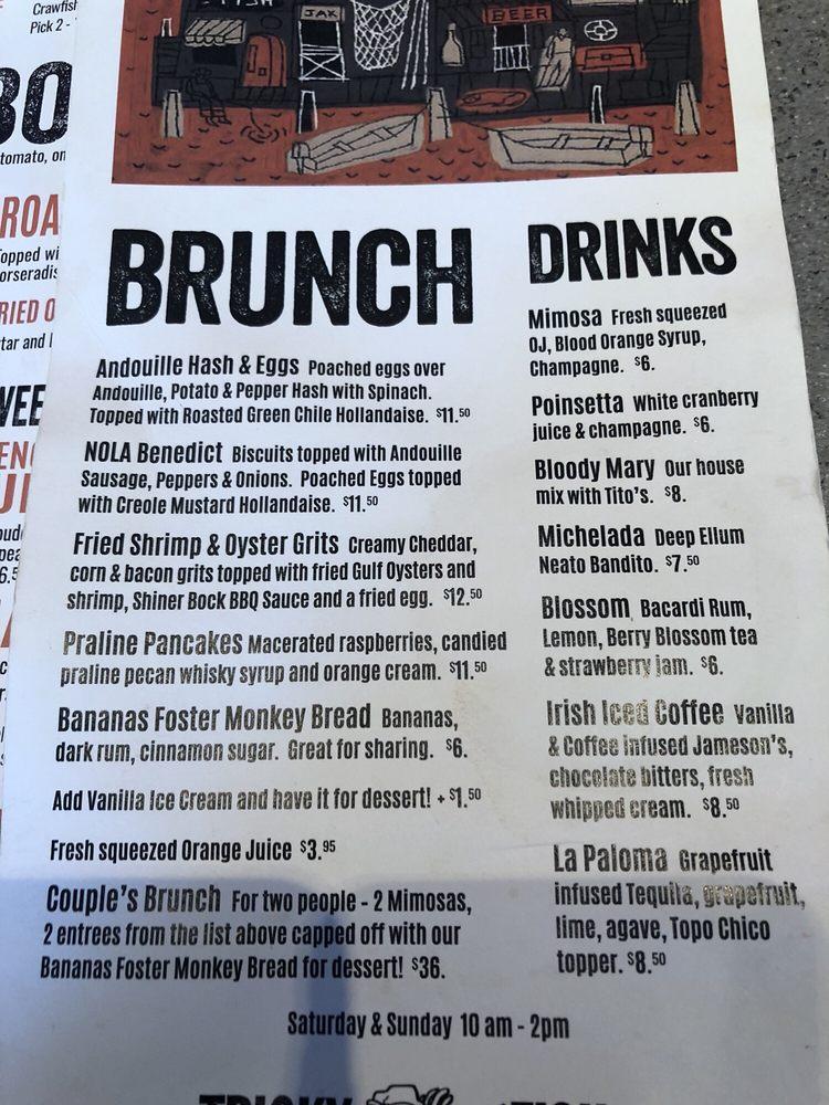 Menu at Tricky Fish pub & bar, Richardson