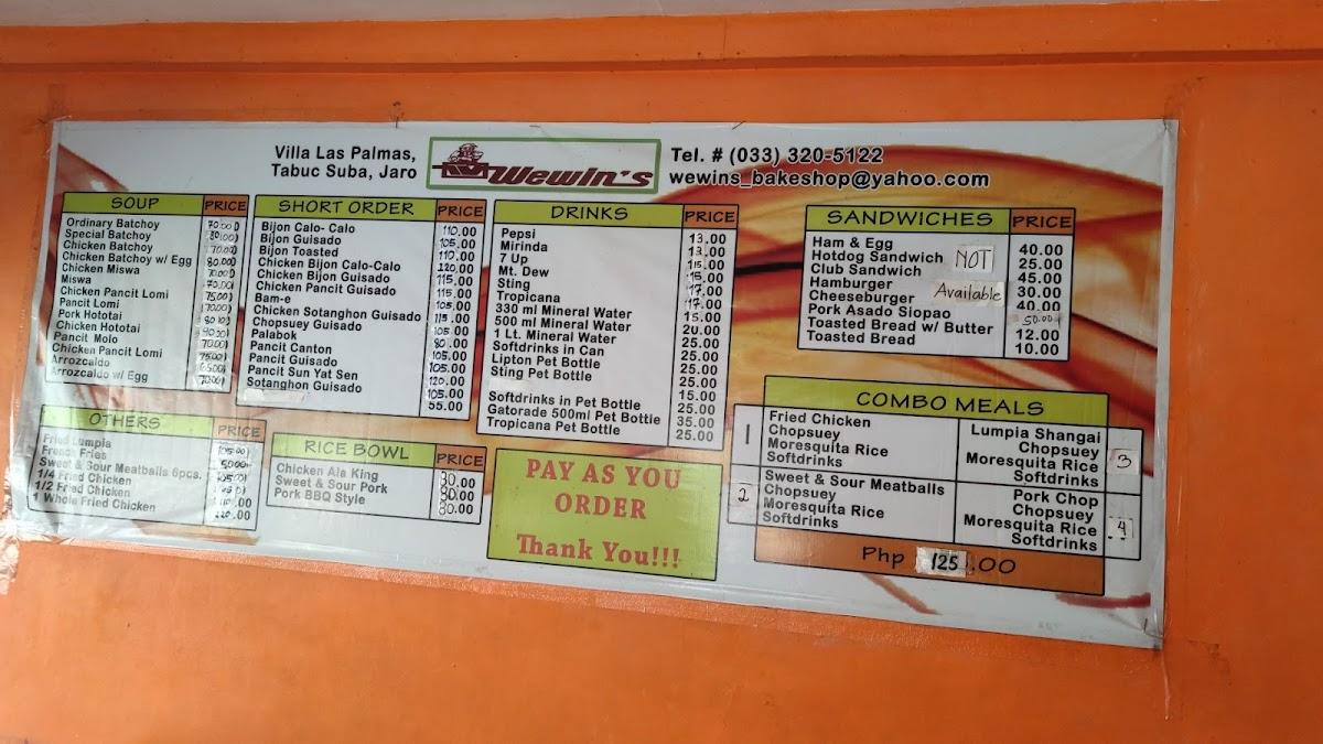 Wewin's Pasalubong Fastfood & Snackhaus restaurant, Iloilo City ...
