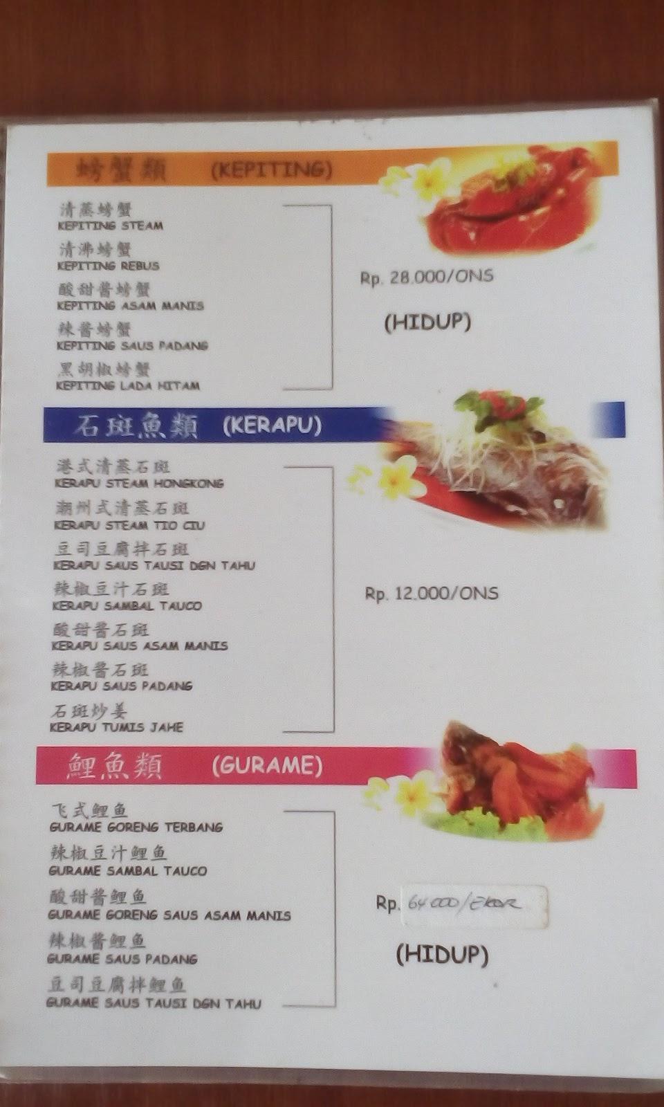 Menu at Paten Chinese Food Khas Medan restaurant, Denpasar