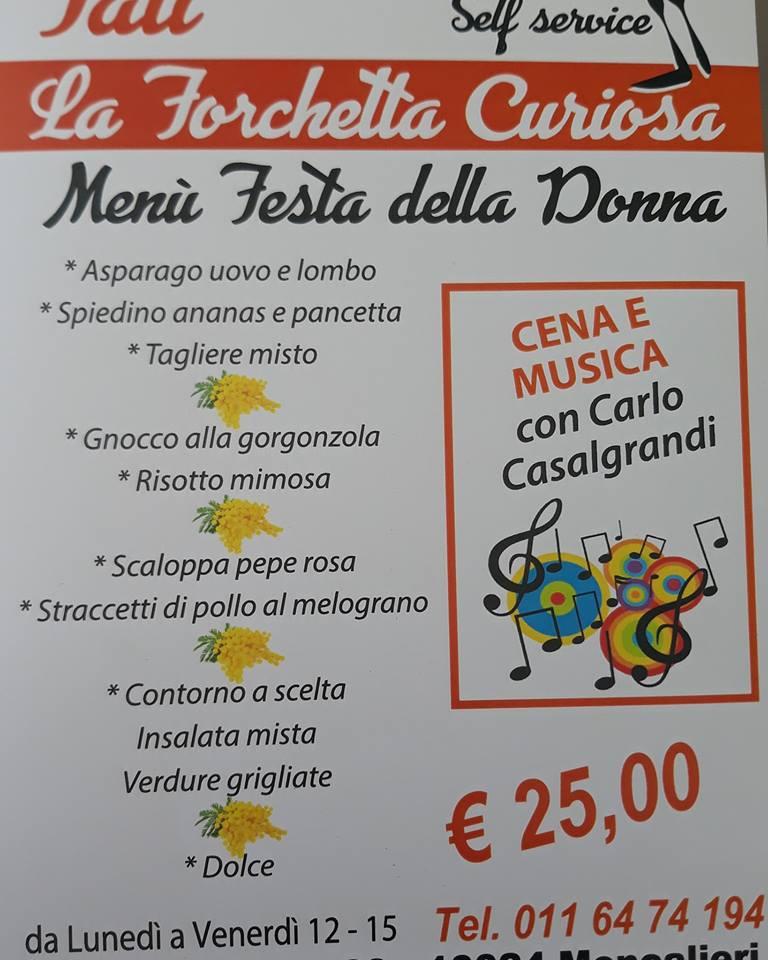 Menu da Ristorante La Forchetta Curiosa Torino, Moncalieri