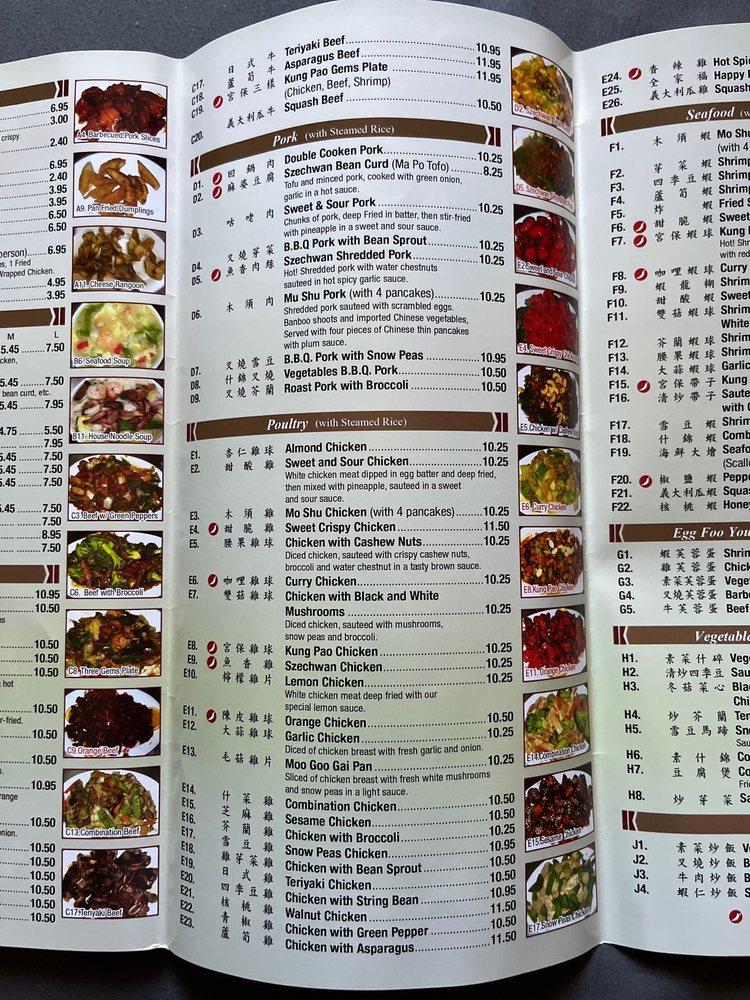 Menu at Kowloon Chinese Restaurant, Indio