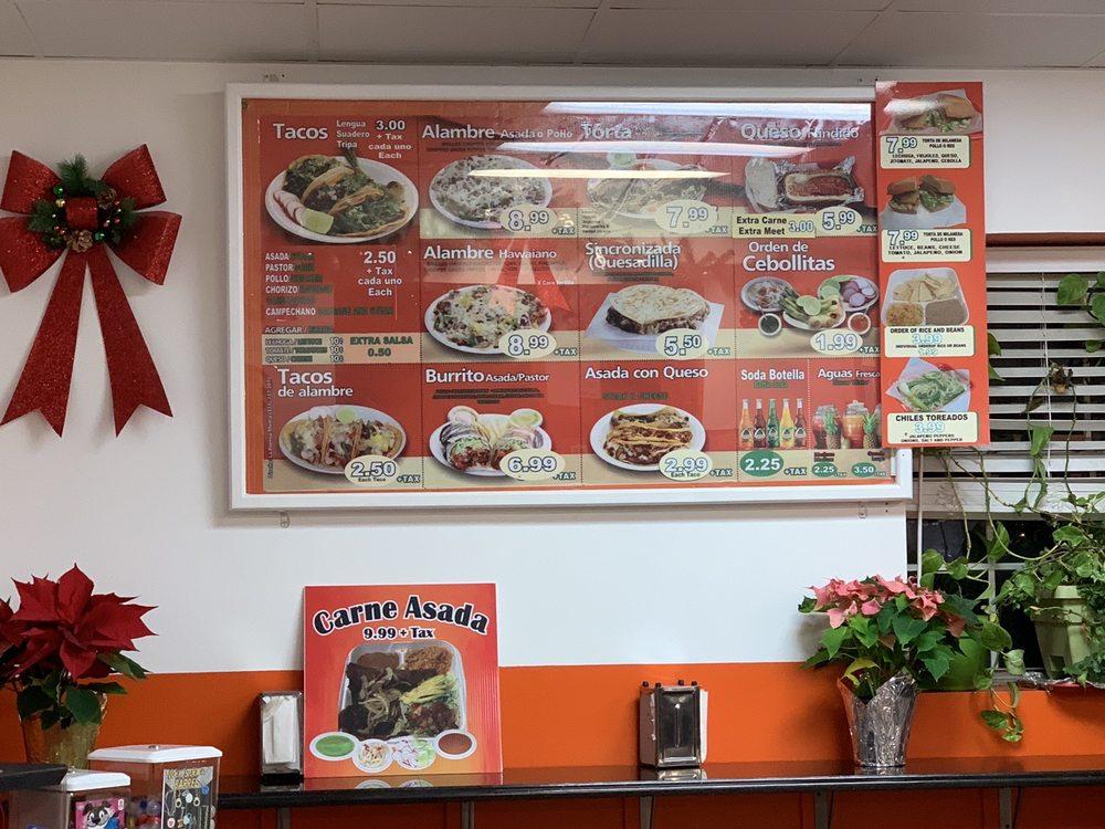 Menu at TACOS 46 restaurant, Indianapolis