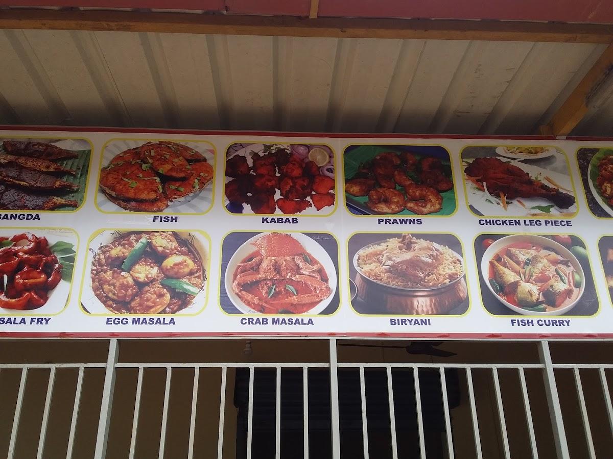 Menu at Gajanana Fishland, Honnavar