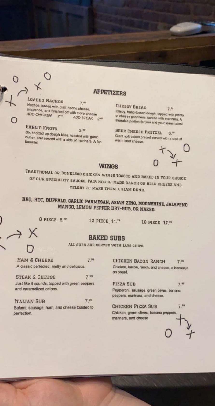 Menu at Game Day Pizza & Wings restaurant, Marion