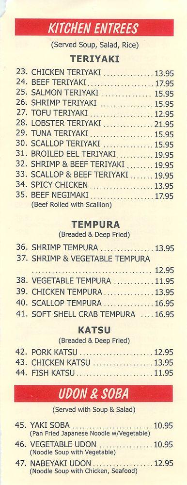 Menu at Sushi Boy Japanese restaurant, Garfield